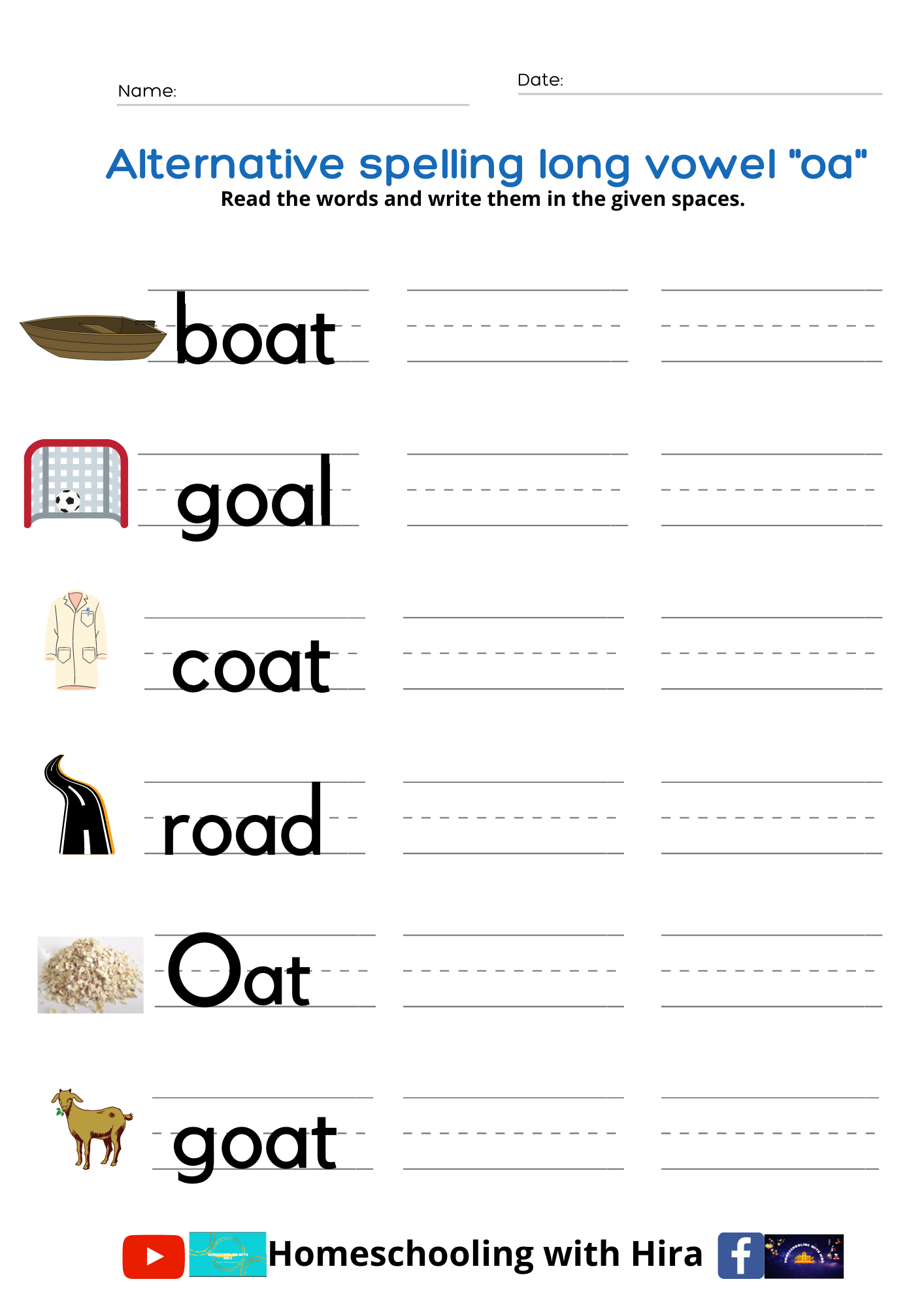 Alternative Spelling Worksheets – Home Schooling With Hira