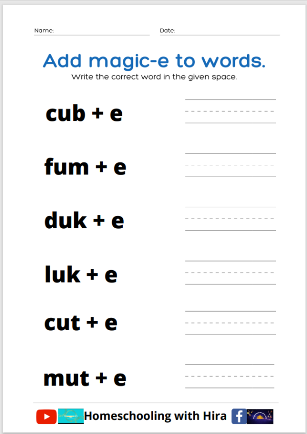 Alternative Spelling Worksheets – Home Schooling With Hira