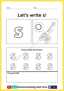 Jolly Phonics Worksheets – Home Schooling With Hira