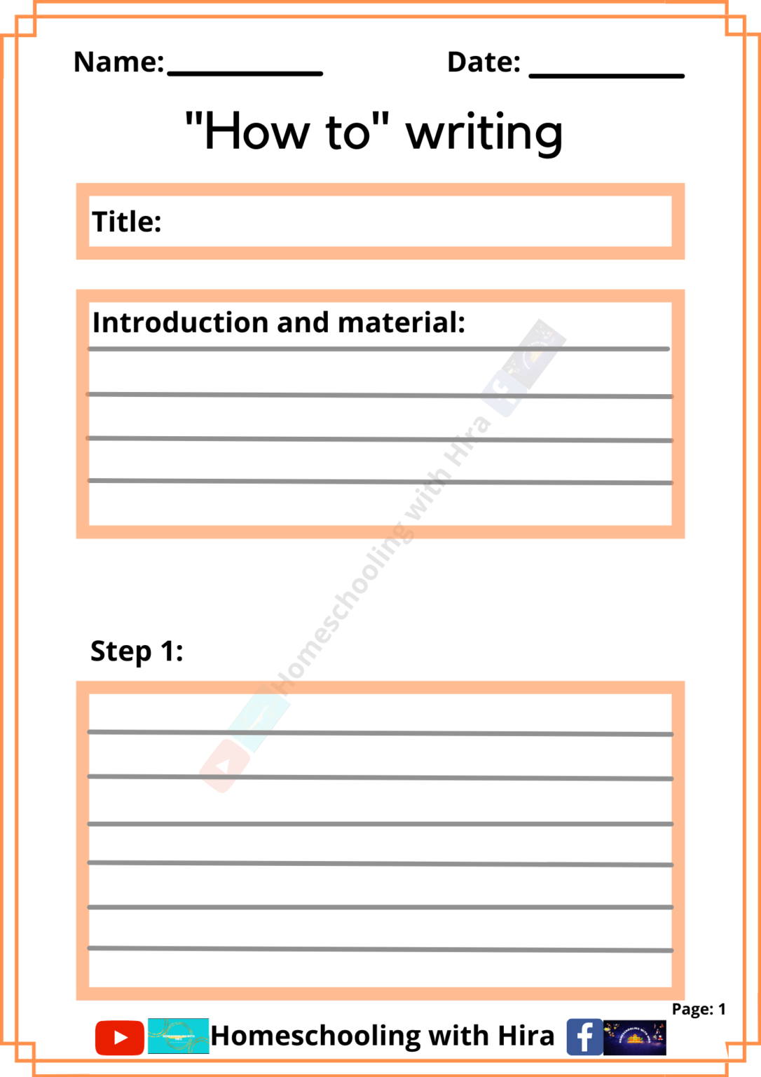 Worksheets – Home Schooling With Hira