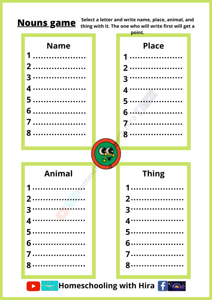 English Grammar – Home Schooling With Hira