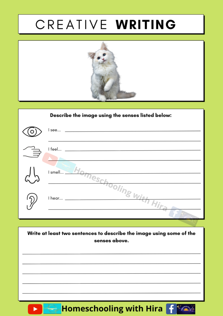 Creative Writing Worksheets – Home Schooling With Hira