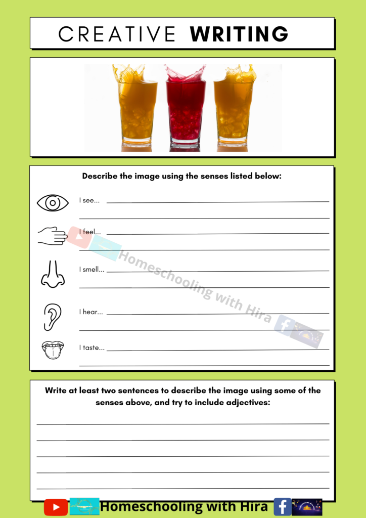 Creative Writing Worksheets – Home Schooling With Hira