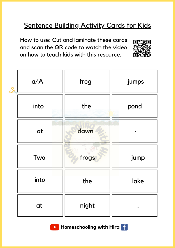 Creative Writing Worksheets – Home Schooling With Hira